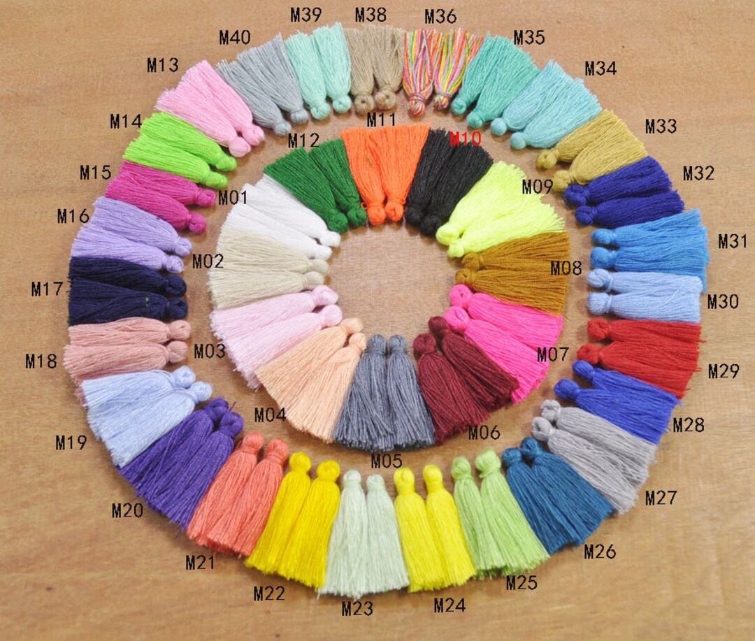 40 Color Mini Tassels,wholesale 100pcs 30mm Cotton Tassels/tiny Short ...