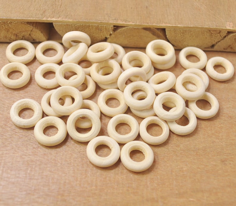 100pcs Mini Round Wood Ringloop Hoopunfinished Circle 12mm - Etsy