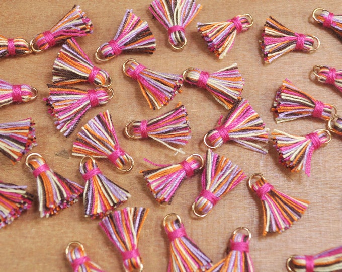 10 Pcs of Mini Tassels DIY Craft Supplies Jewelry Tassels Chunky Tassel ...