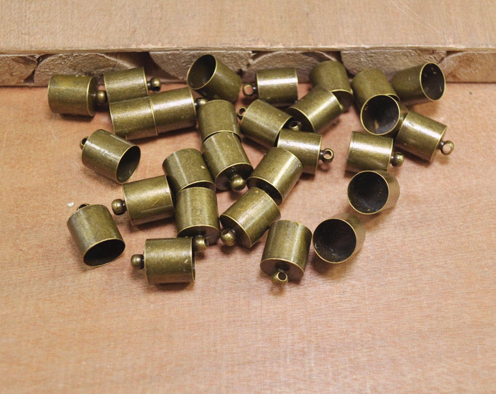 20pcs Bronze Plated End Caps,brass End Cap Connectors,tassel Cap ...