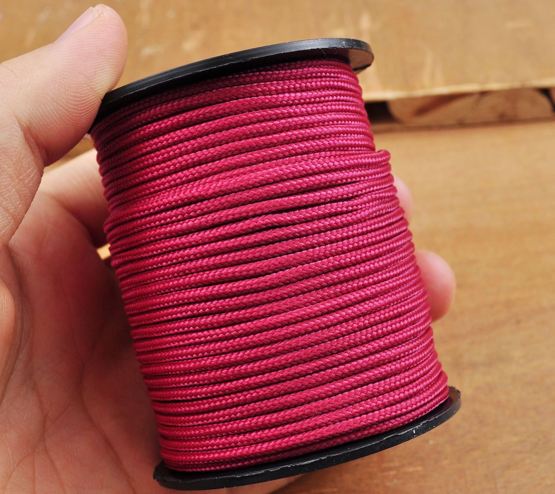 30/50/100 Yards,2mm Wine Red Nylon Cords/ropes/strings,nylon Braided ...