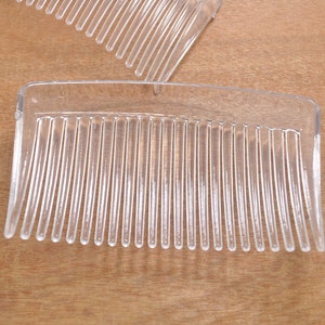 20pcs 23 Teeth Hair Combs,plastic Hair Combs,clear Plastic Tooth Hair ...