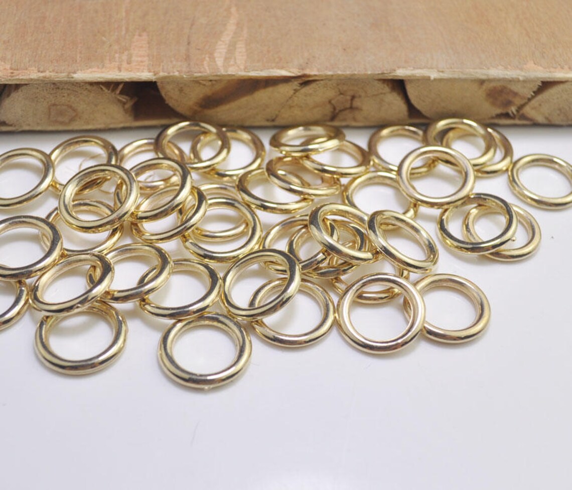 100pcs Jump Ringsplastic Ringsgold Plated Jump Ringsgold - Etsy