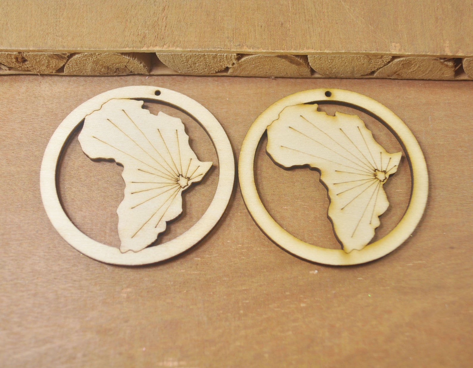 10pcs DIY Wooden Earrings,african Map Wood Earring,unfinished Wood ...
