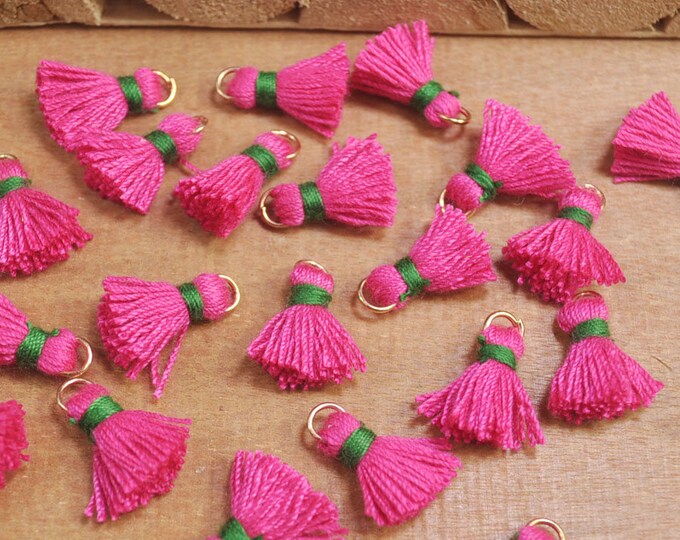 10 Pcs of Mini Tassels DIY Craft Supplies Jewelry Tassels Chunky Tassel ...