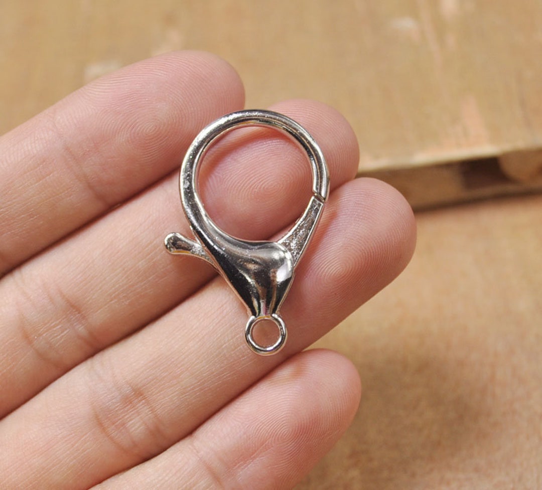10pcs Nickel Color Alloy Lobster Clasps/key Clasps,chunky Lobster Clasp ...