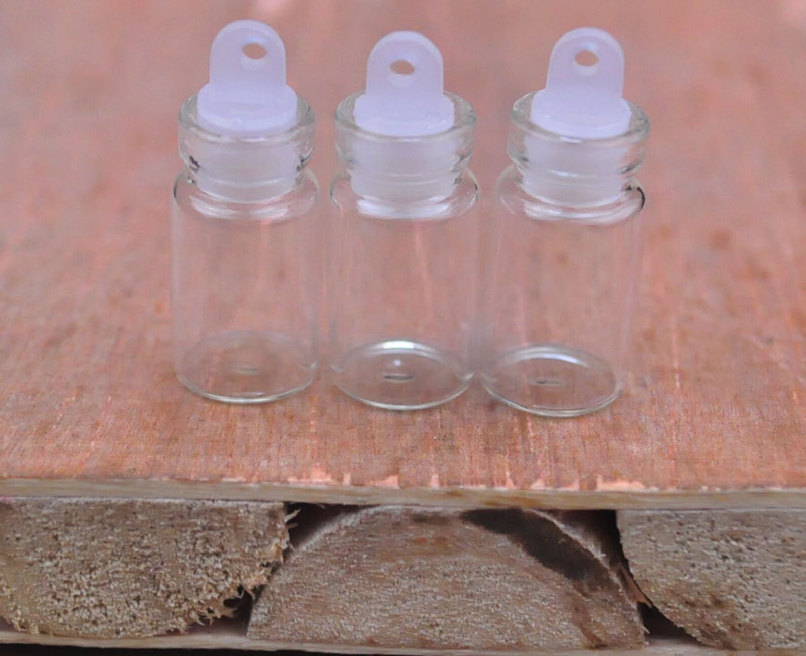 Glass Bottles 50pcs Miniature Small Glass Bottles With Plastic | Etsy