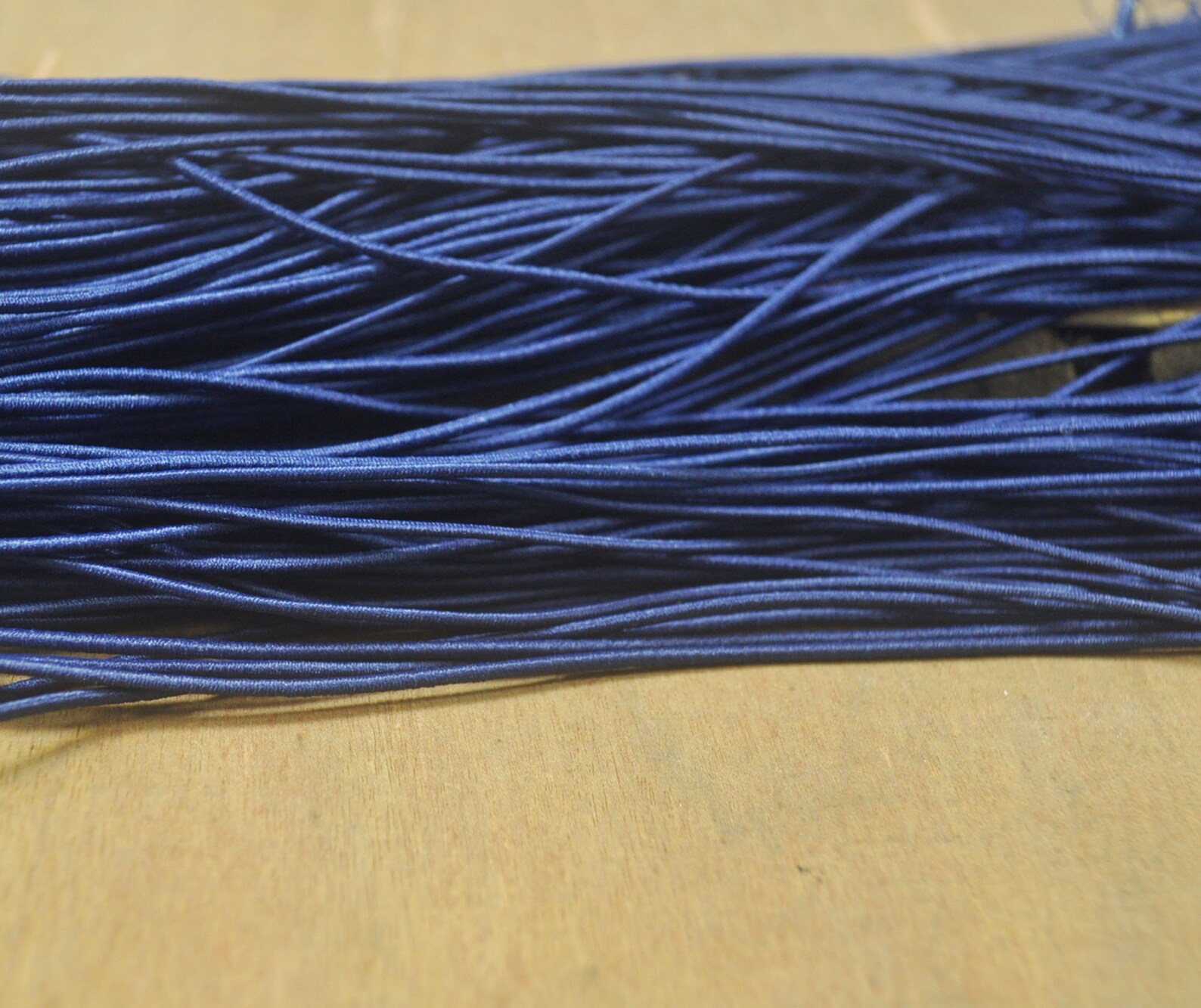 50/100yards Navy Blue Elastic Cord1mm Nylon Coated Round | Etsy
