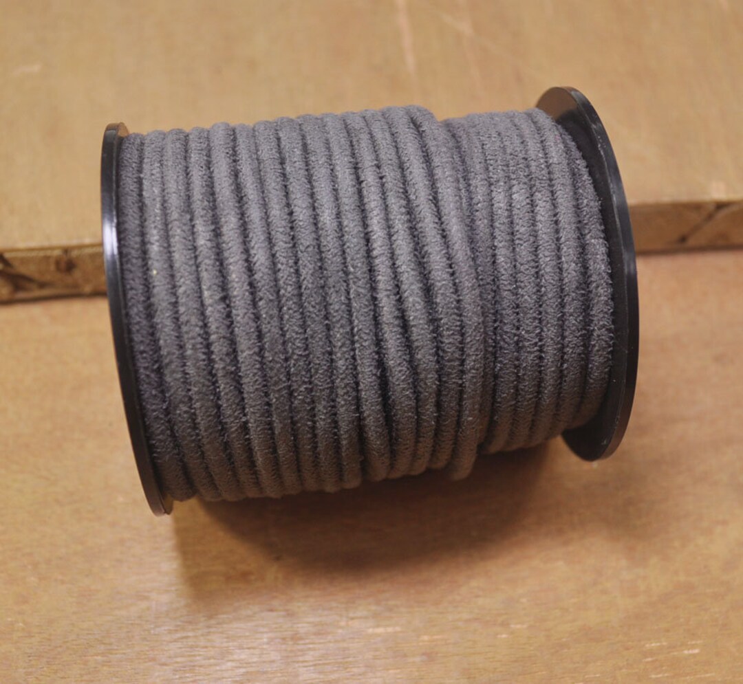 New!round Cord,10yards 3mm Deep Gray Faux Suede Cord Leather Lace ...