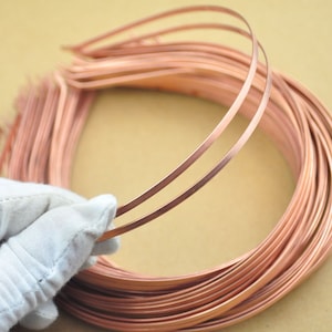 Copper Plated Headbands--100pcs Copper Plated Metal Headbands With Bent ...