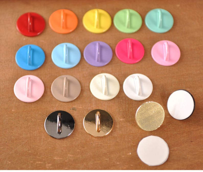 18 Colors Round Charm Hook With Ring,1-100pcs Metal Heart Keychain Clip ...