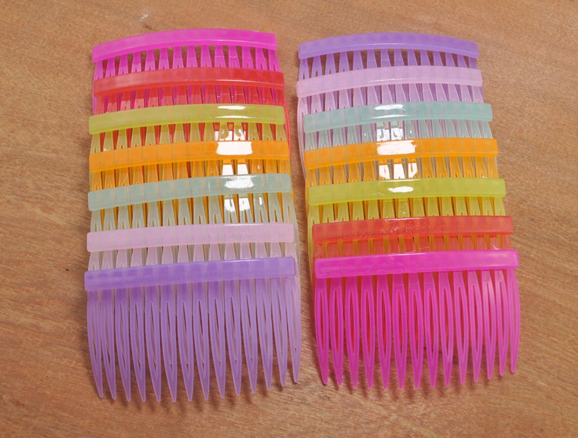 Hair Combs20 Pcs Mixed Color Plastic Hair Combs 14 Teeth - Etsy