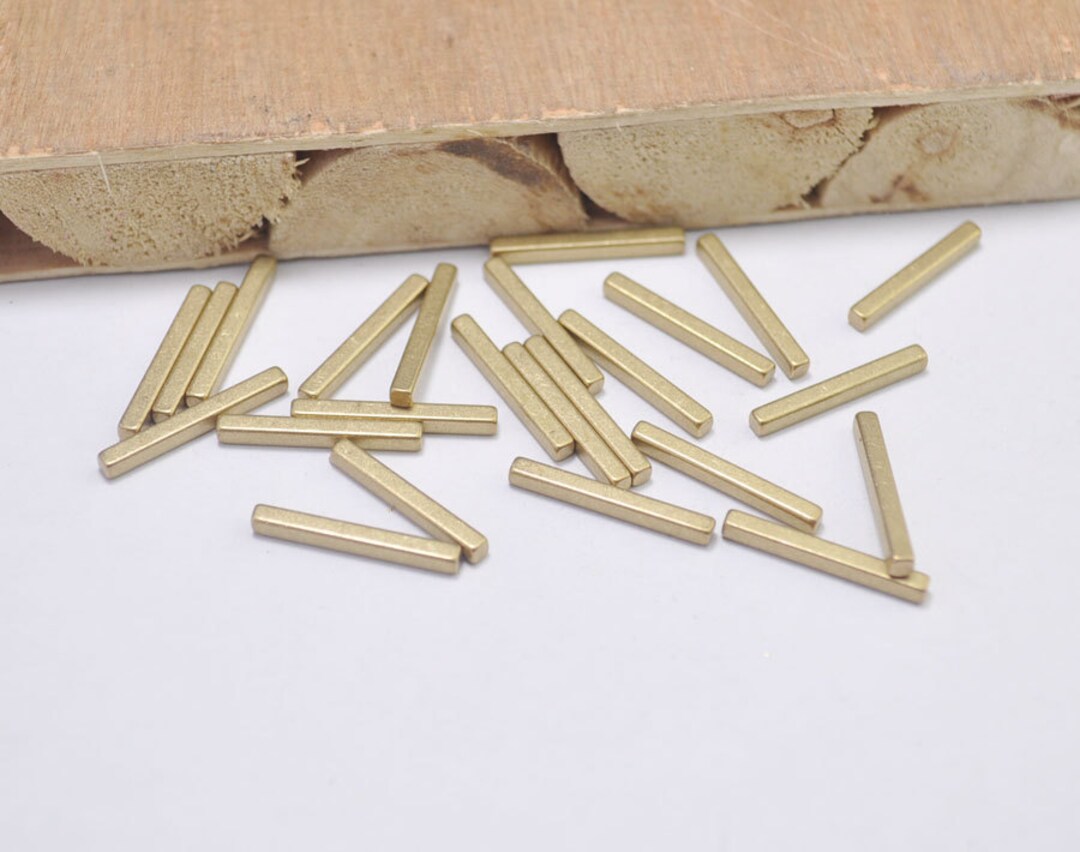 50PCS Raw Brass Bars,small Square Bar,long Bar,rectangle Bar,oblong Bar ...