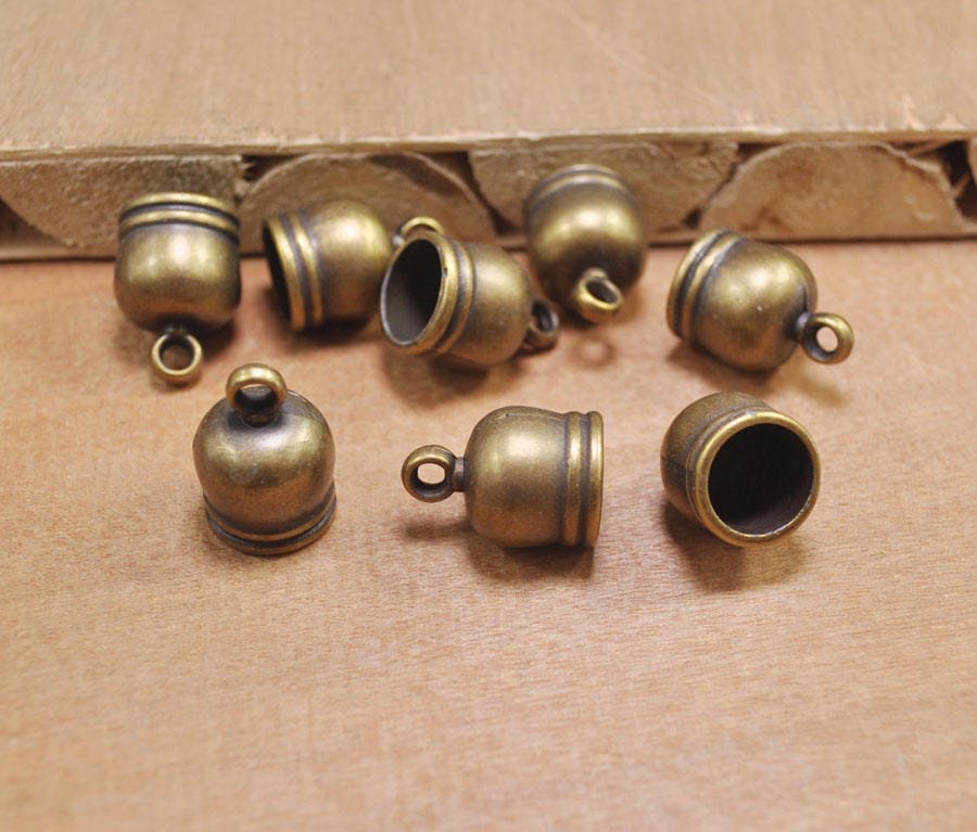 50Pcs Bronze End Capplastic End CapTopstring cord | Etsy