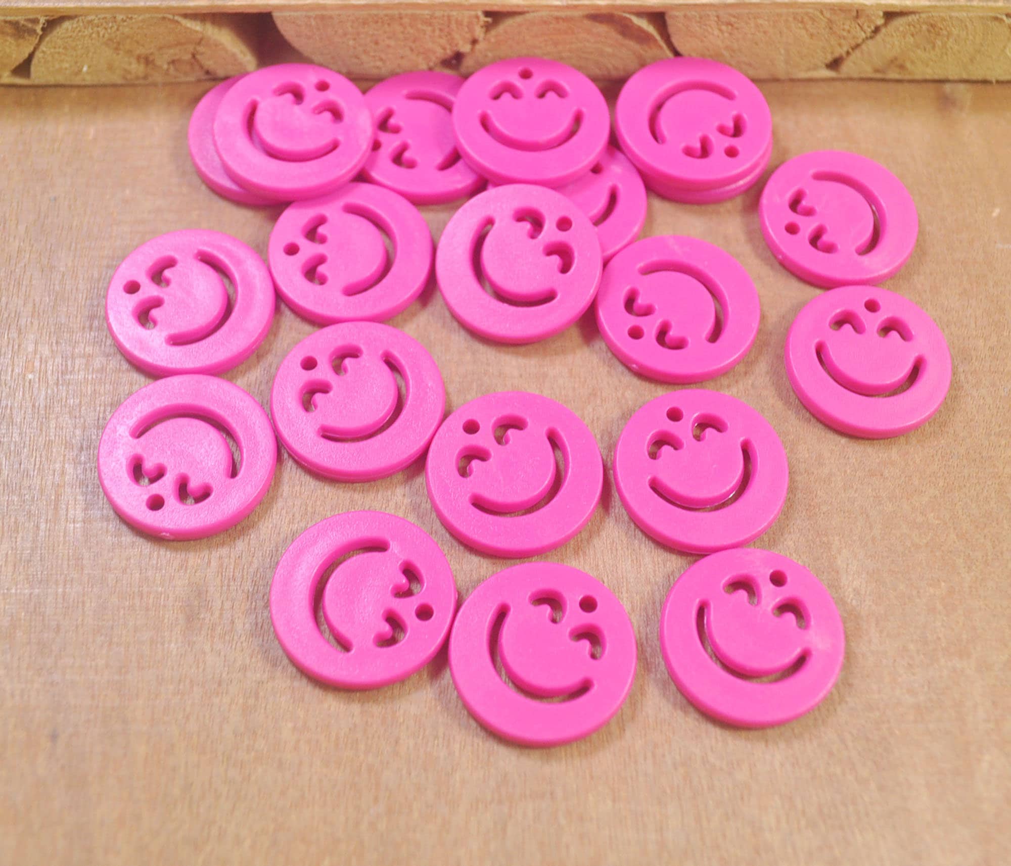 50pcs Mixed Color Small Smile Charmsmiley Facesmile | Etsy