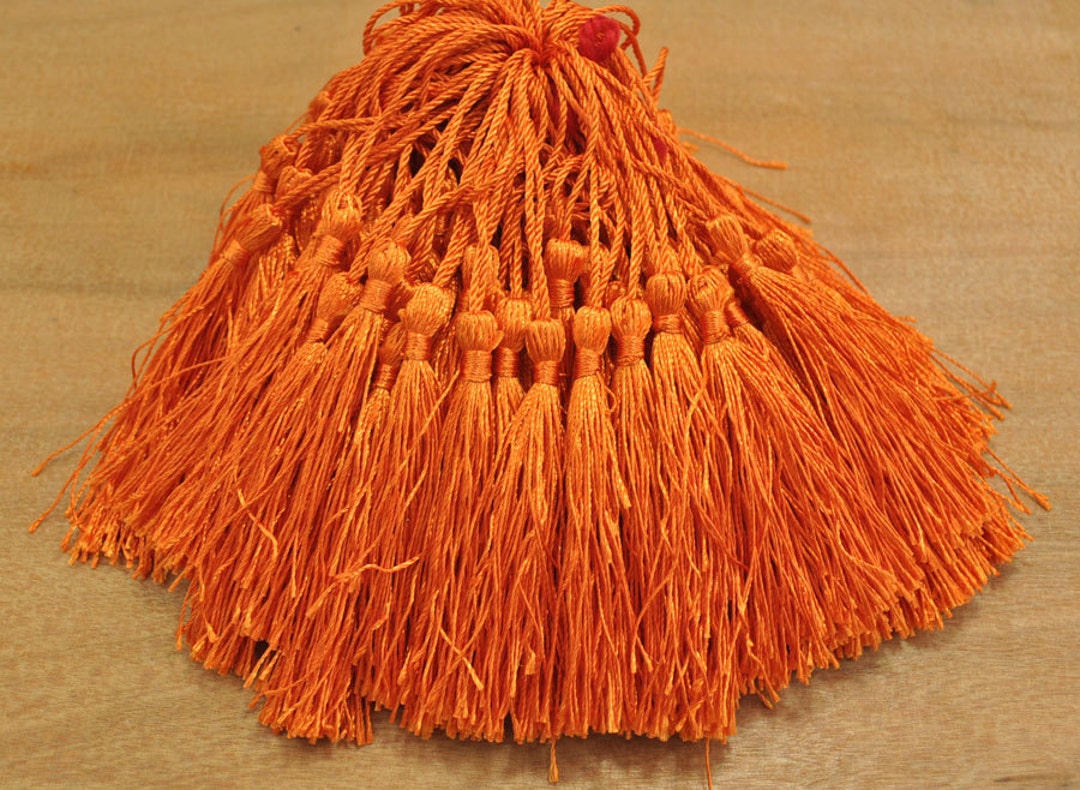 Wholesale Russet Orange Tassels,silky Mini Tassels,silk Tassel,satin ...