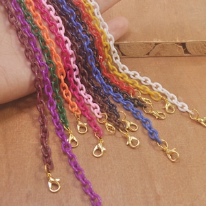 19" Acrylic Link Mask Chain,1 Pcs Face Mask Chain, Plastic Face Mask ...