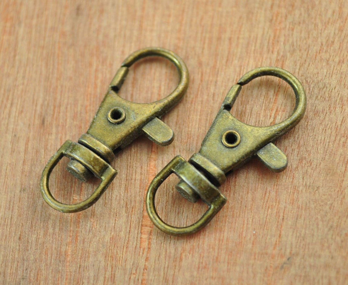 Bronze Keychain Clasps10pcs Large Antique Bronze Clasps - Etsy