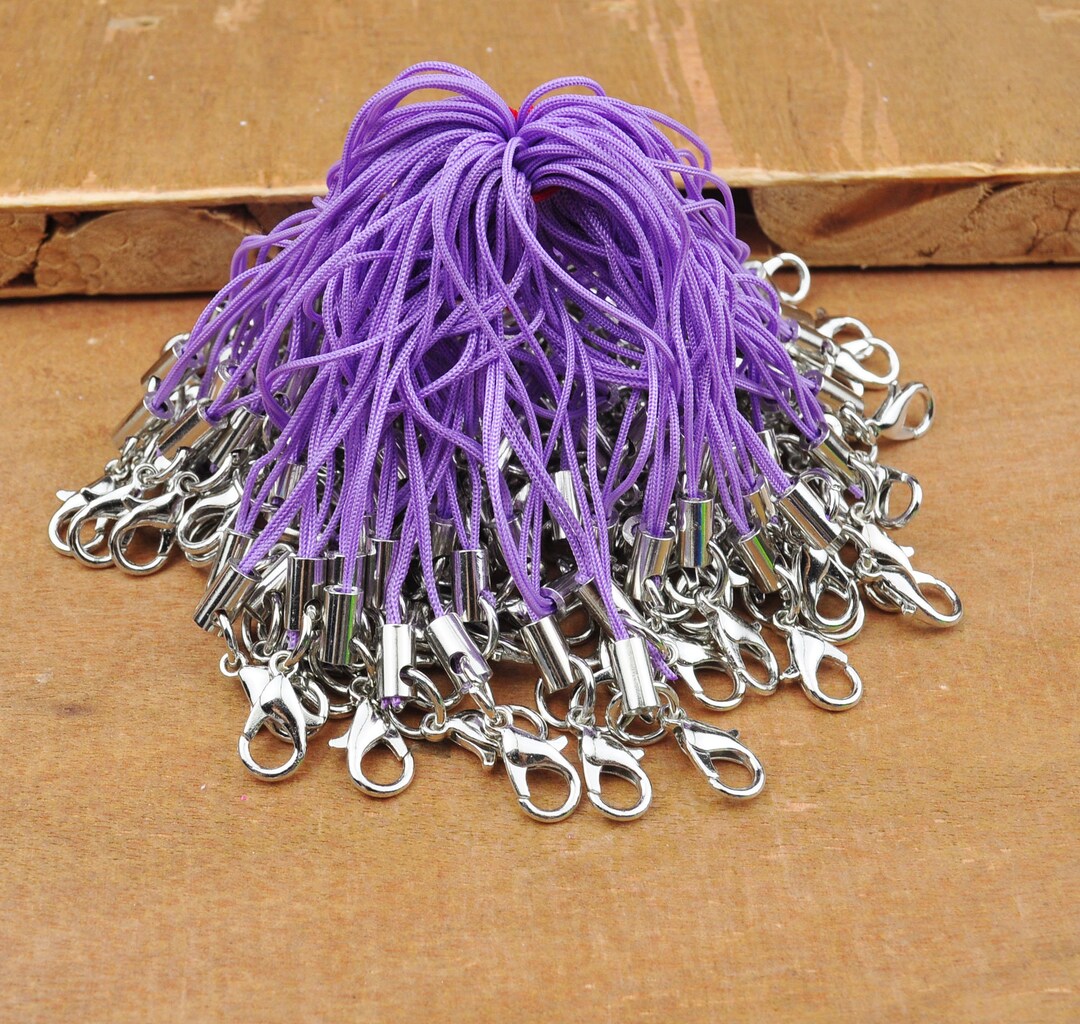 10-200 Light Purple Cell Phone Straps With Lobster Clasps Charm,lanyard ...