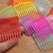 Hair Combs,20 Pcs Mixed Color Plastic Hair Combs 11 Teeth (46mmx52mm ...