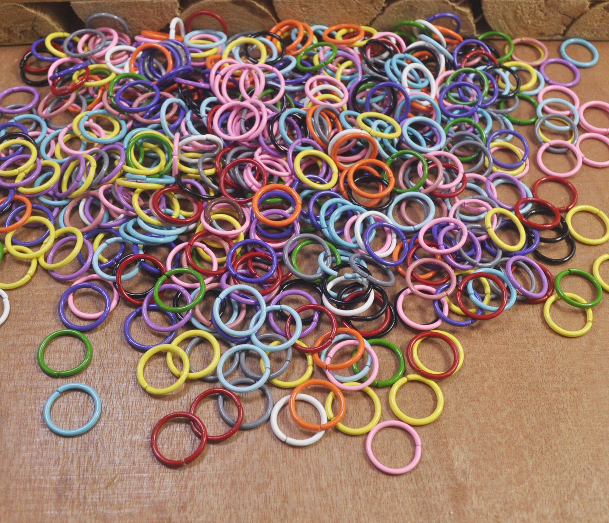 Coloured Jump Rings100 300 or 500 Pcs Bulk 10mm Metal Jump - Etsy