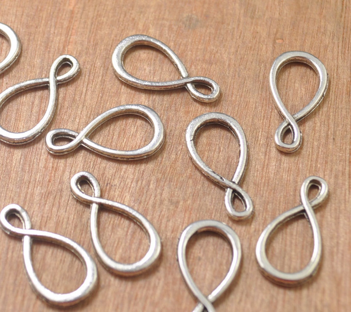 30pcs Infinity Link Connector Pendants Charmshanger Connector - Etsy