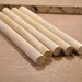 10pcs 18cm Long Wood Stick Unfinished Natural Wooden Stick Round Stick ...
