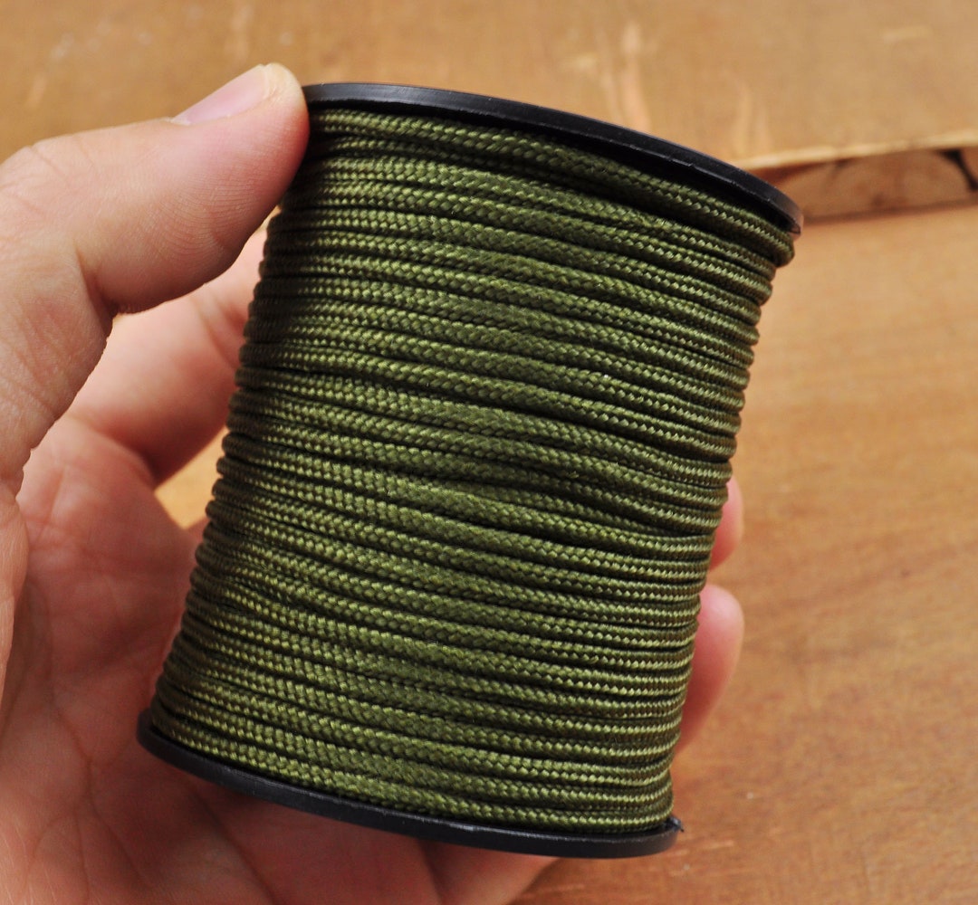 30/50/100 Yards,2mm Army Green Nylon Cords/ropes/strings,nylon Braided ...