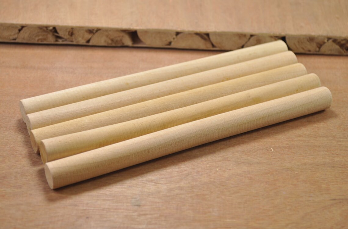 10pcs 18cm Long Wood Stick Unfinished Natural Wooden Stick Round Stick ...