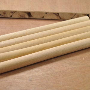 10pcs 18cm Long Wood Stick Unfinished Natural Wooden Stick Round Stick ...
