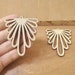 10pcs Wood Drop Pendants,natural Flower Wood Earring Pendant,wooden ...