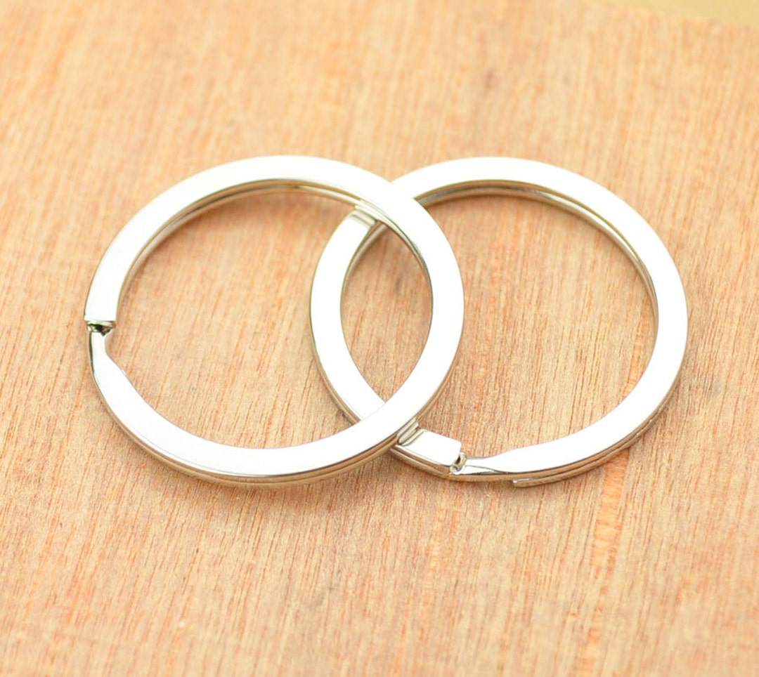 Silver Keychain Ring Clasps,50pcs Wholesale Key Ring Keychain,split Key ...