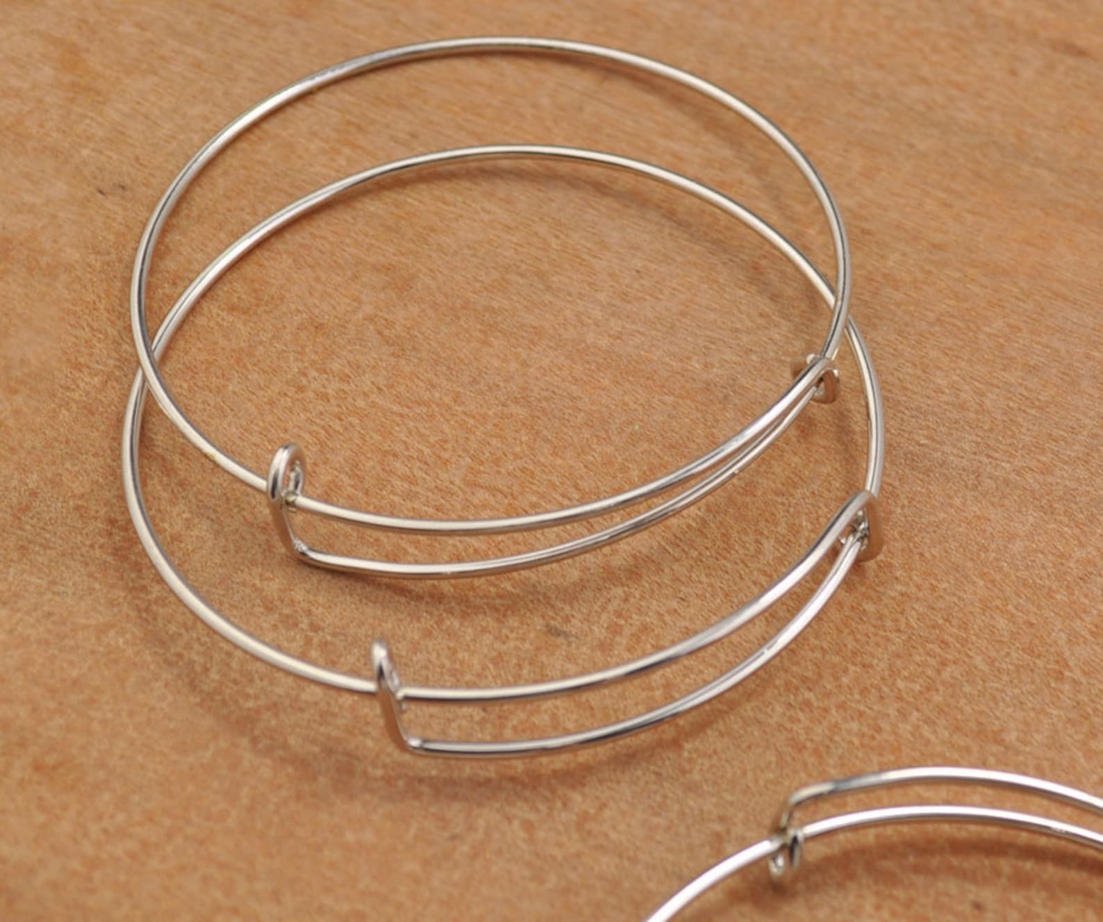 Adjustable Bangle Braceletsilver Adjustable Bangle Bracelet - Etsy