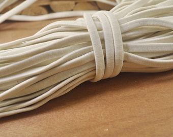 10 Yards Elastic Cord 5mm Width White Elastic Flat Belt - Etsy