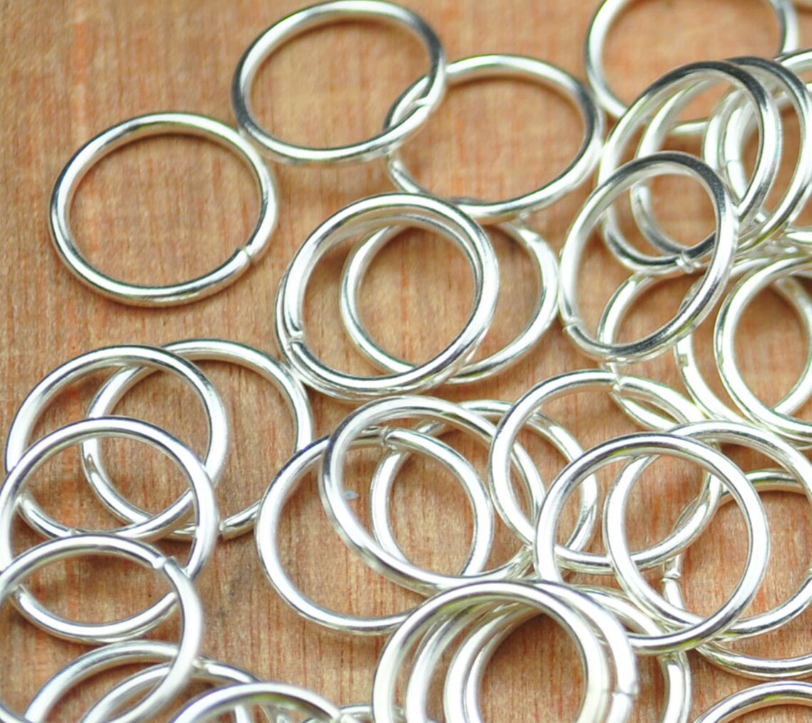 200 Silver Jump Rings/10mm Silver Plated Open Jumpring/chain | Etsy