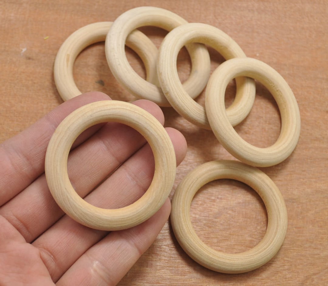 Wood Rings,10pcs 50mm Unfinished Wooden Rings Sale,wooden Ring for ...