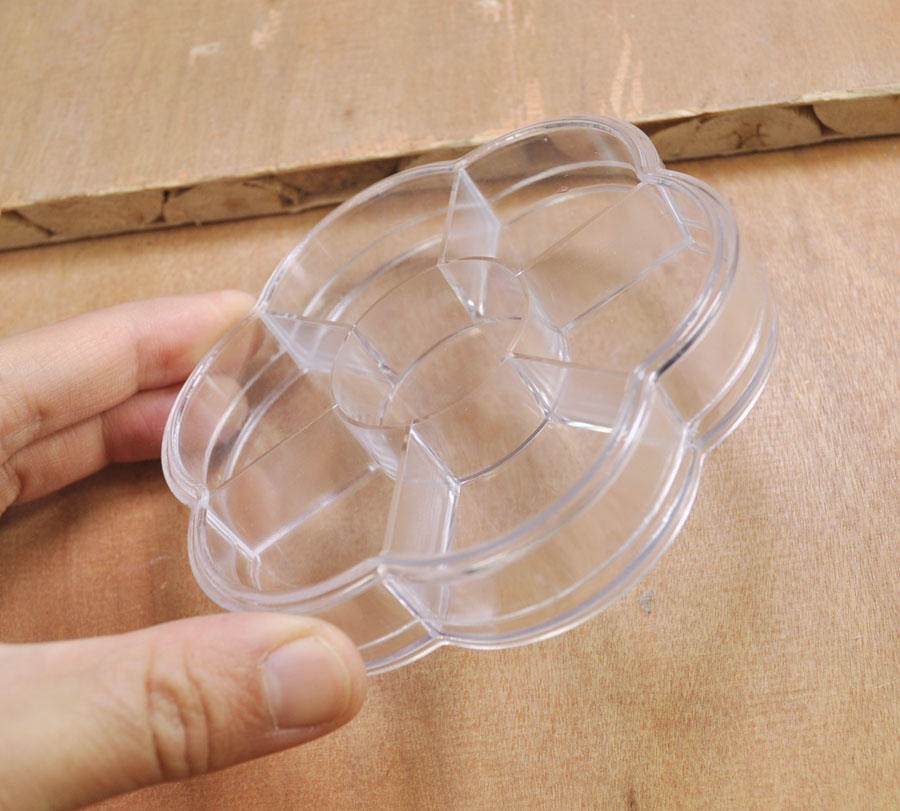 5pcs of Flower Shaped Clear Plastic Boxes Plastic Containers | Etsy