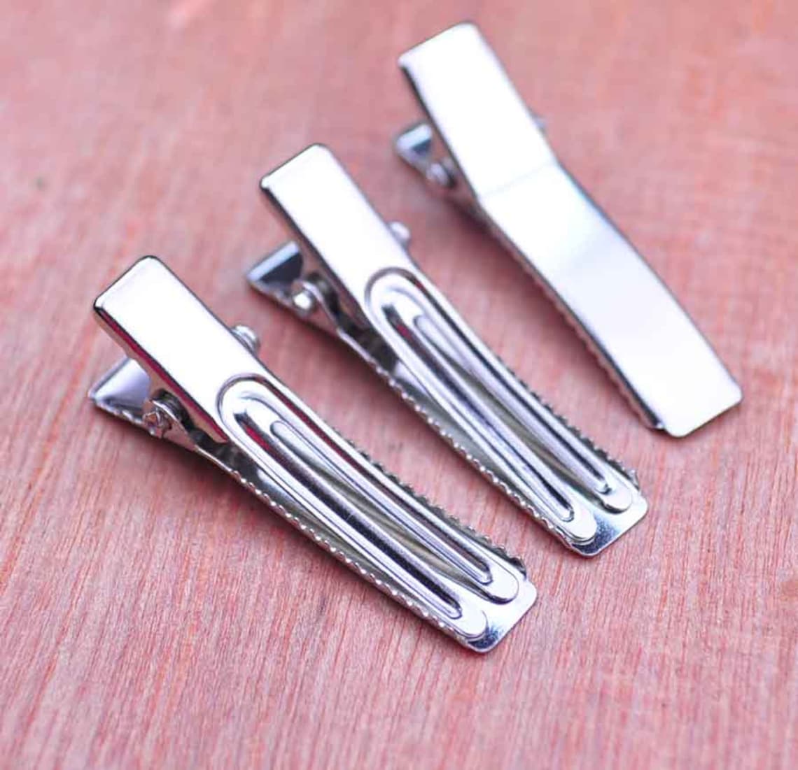 Silver Metal Hair Clips50 Pieces of Silver Alligator Hair - Etsy