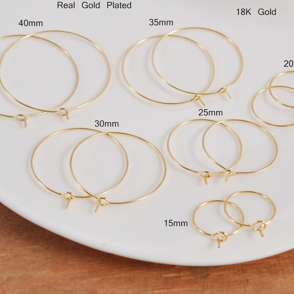 Earring Hoops for Jewelry Making - Etsy