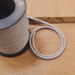 New!round Cord,10yards 3mm Light Gray Faux Suede Cord Leather Lace ...