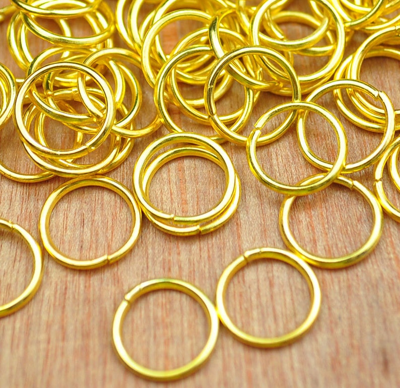 Gold Jump Rings/chain Links 1.0x10mm Gold Tone Metal Open - Etsy