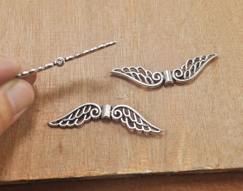 30pcs Angel Wing Charmsdouble Wing | Etsy