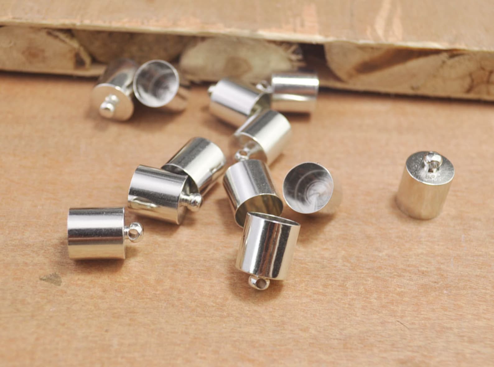 End Cap50pcs White K End Caps for Cord Necklaceshandmade - Etsy