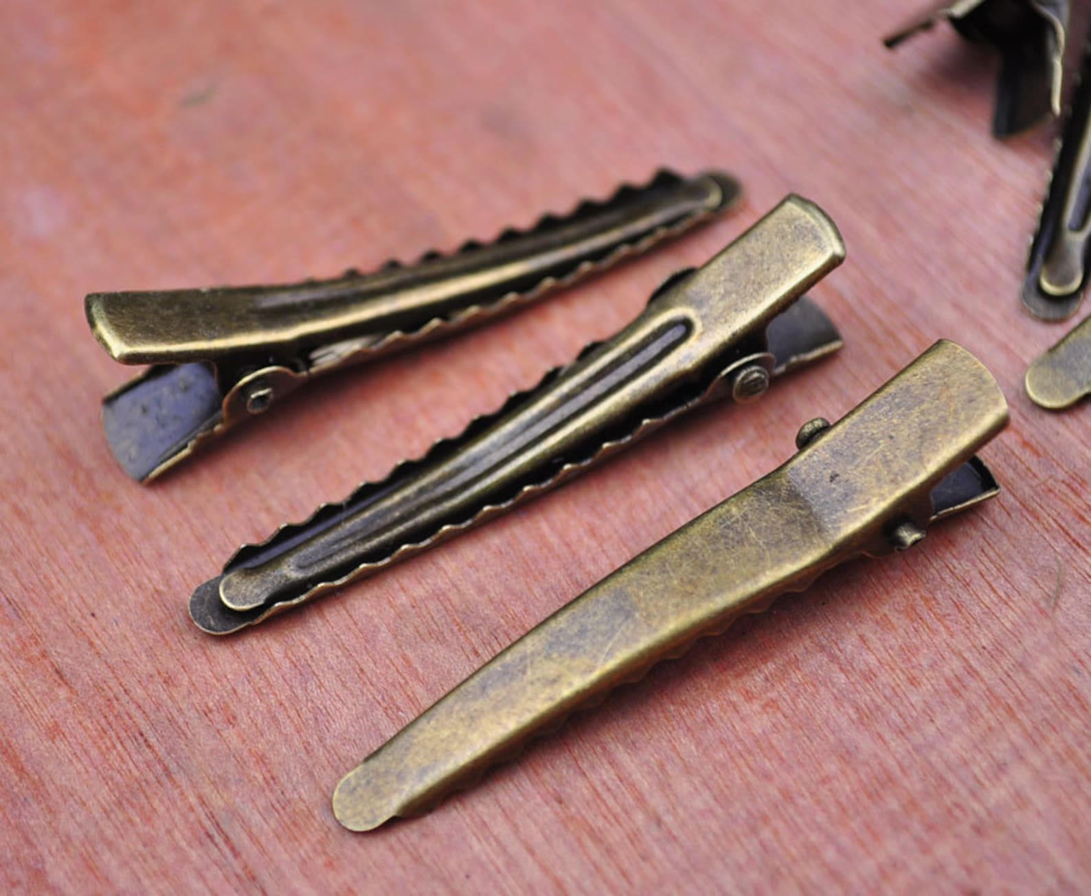 50pc Alligator Clips With Teeth in Antique Bronze Tone.44x8mm - Etsy