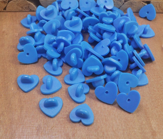 20 Pcs Türkis blau Herz Gummi Pin zurück Gummi-Pin-Rücken für | Etsy