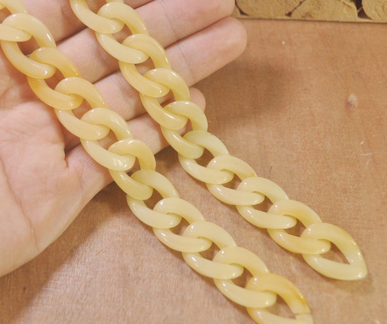 Chunky Chain Links27.5marbled Plastic Chain | Etsy