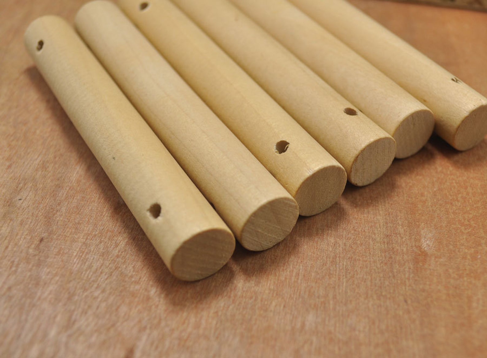 6pcs Large Wood Stick Unfinished Natural Wood Bead Cylinder - Etsy