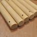 6pcs Large Wood Stick Unfinished Natural Wood Bead Cylinder Shaped ...