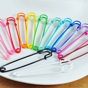 14 Colors,enamel Metal Safety Pin,colorful Safety Pin,big Pins ...
