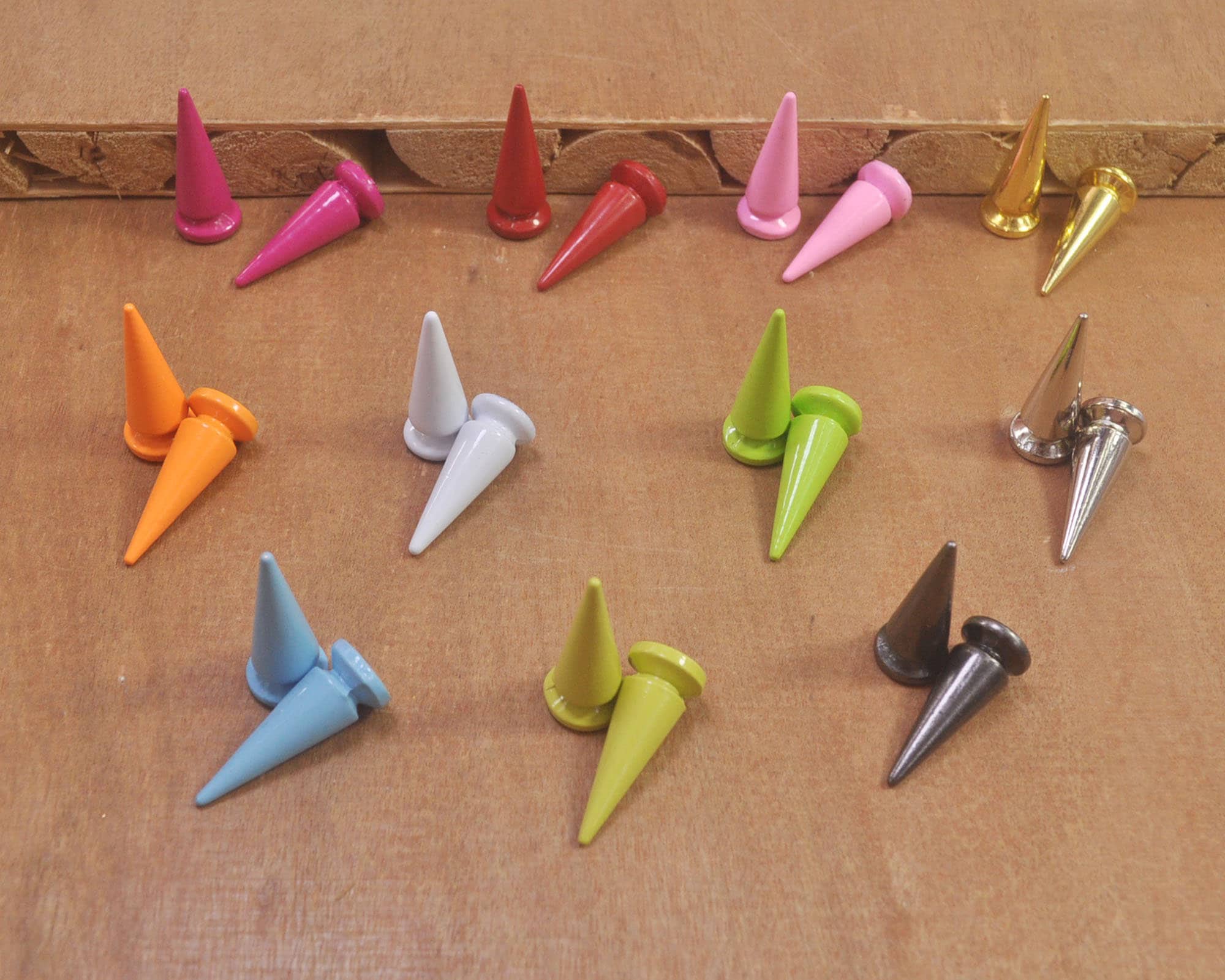 20pcs 25x10mm Bullet Punk Spikesleather Crafts Screw Punk - Etsy Singapore